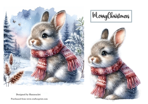 Christmas card topper - CUP1302082_73451 | Craftsuprint