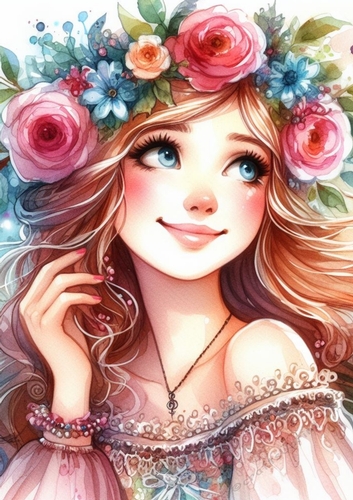 A4 girl - CUP1302559_73451 | Craftsuprint