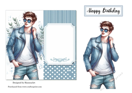 Birthday boy card topper - CUP1305251_73451 | Craftsuprint