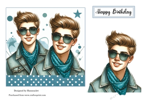 Birthday boy card topper - CUP1305254_73451 | Craftsuprint