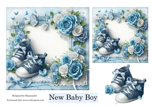Baby boy topper - CUP1308263_73451 | Craftsuprint
