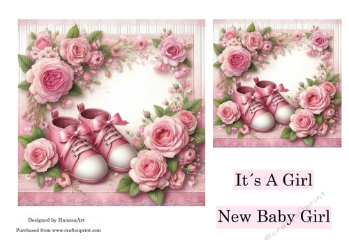 Baby girl topper - CUP1308284_73451 | Craftsuprint