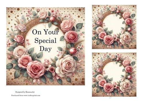 Floral topper - CUP1310246_73451 | Craftsuprint
