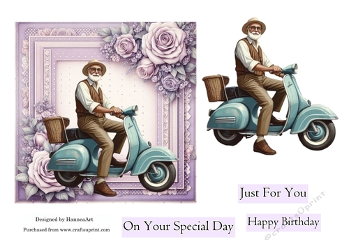 Male card topper - CUP1311979_73451 | Craftsuprint