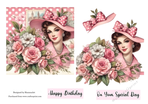 Lady topper - CUP1314483_73451 | Craftsuprint