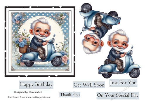 Man topper - CUP1315563_73451 | Craftsuprint