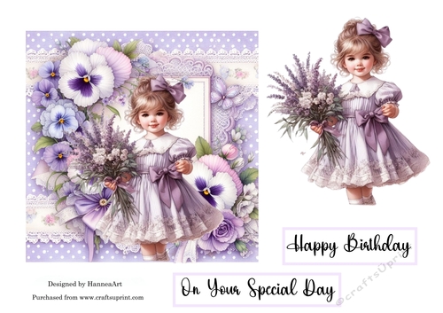 Girl topper - CUP1316434_73451 | Craftsuprint