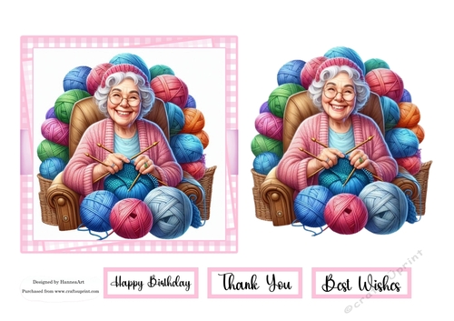 Grandma topper - CUP1317738_73451 | Craftsuprint