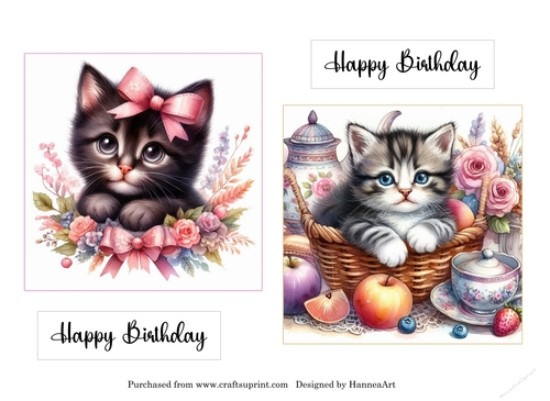 Cat toppers - CUP1319608_73451 | Craftsuprint