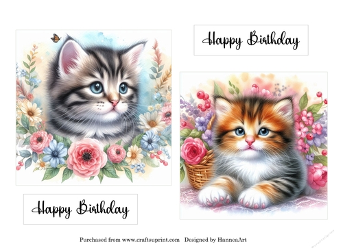 Cat toppers - CUP1319617_73451 | Craftsuprint