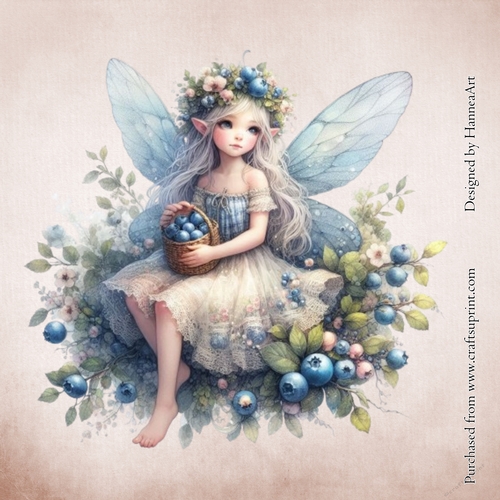 Blueberry fairy clipart - CUP1320754_73451 | Craftsuprint