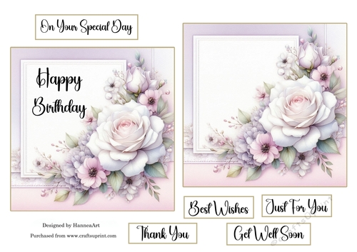 Floral topper - CUP1329253_73451 | Craftsuprint