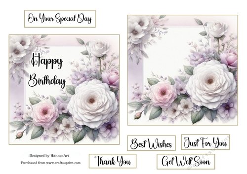 Floral topper - CUP1329256_73451 | Craftsuprint