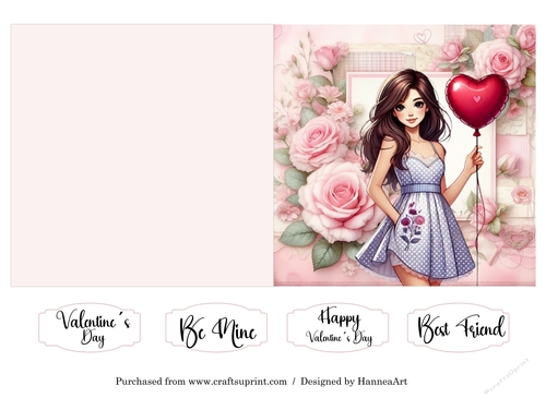 Valentine´s day girl - CUP1354630_73451 | Craftsuprint