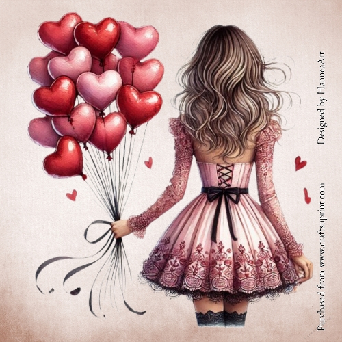 Valentine´s day girl - CUP1355299_73451 | Craftsuprint