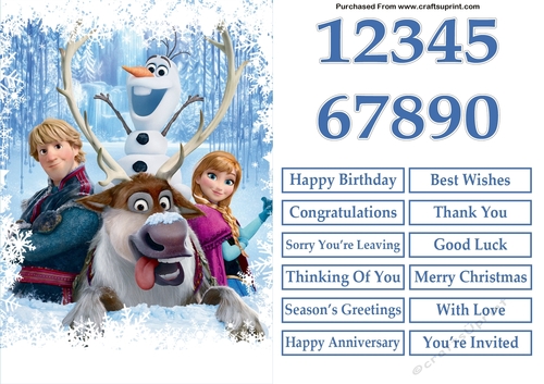 Frozen Fun A5 Quick Card - CUP800185_82225 | Craftsuprint