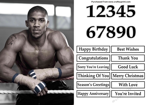 Anthony Joshua A5 Quick Card - CUP800819_82225 | Craftsuprint