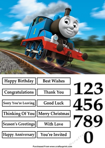 Thomas The Tank Engine 2 A5 Quick Card - CUP822121_82225 | Craftsuprint