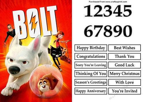 Bolt 2 A5 Quick Card - CUP824201_82225 | Craftsuprint