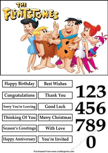 The Flintstones A5 Quick Card - CUP830060_82225 | Craftsuprint