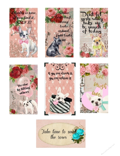 Frenchie Collage Sheet - CUP894899_87679 | Craftsuprint