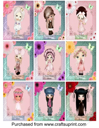 Sweetest Dolly Collage Sheet - CUP895467_87679 | Craftsuprint