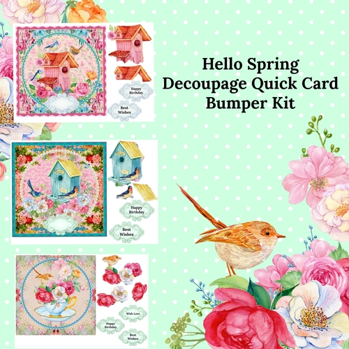 Hello Spring Card Fronts Kit - CUP945398_87679 | Craftsuprint
