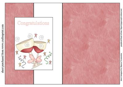 Congratulations Fold Back Sheet - CUP136581_640 | Craftsuprint