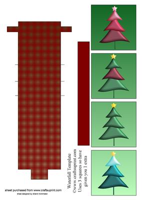 Oh Christmas Tree Waterfall Sheet - CUP90766_640 | Craftsuprint