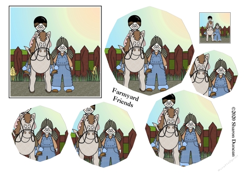 Farmyard Friends - Square stacker - Horse Riding - CUP1050814_1834 ...