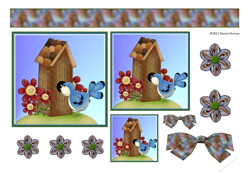 Home Tweet Home Topper Sheet - A4 - Birdhouse - set 1 - CUP1178894_1834 ...