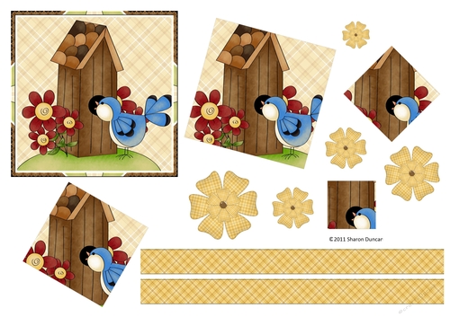 Home Tweet Home Topper Sheet - A4 - Birdhouse - set 3 - CUP1178896_1834 ...