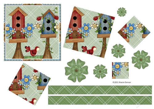 Home Tweet Home Topper Sheet - A4 - Birdhouse Duo - set 1 - CUP1178900 ...