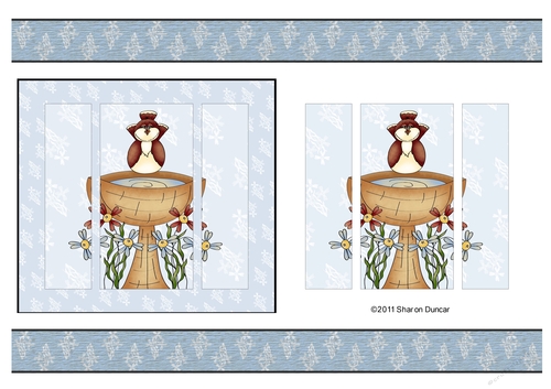Home Tweet Home Topper Sheet - A4 - Birdbath - set 4 - CUP1178905_1834 ...