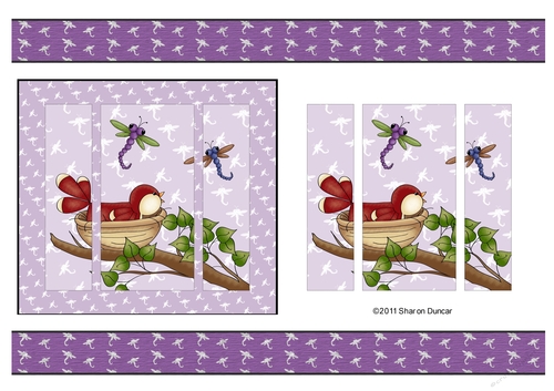 Home Tweet Home Topper Sheet - A4 - Bird on branch - set 4 - CUP1178916 ...