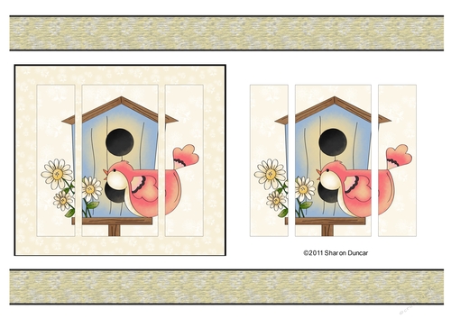 Home Tweet Home Topper Sheet - A4 - Pink bird - set 4 - CUP1178938_1834 ...