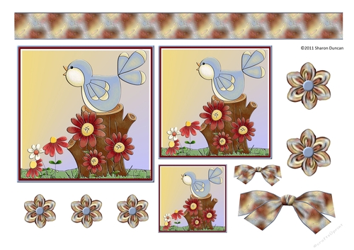 Home Tweet Home Topper Sheet - A4 - Tree trunk - set 1 - CUP1178943 ...