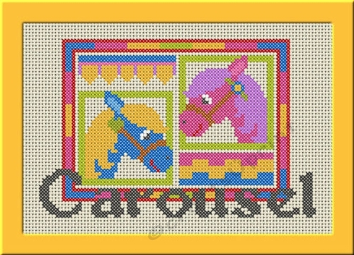 CAROUSEL HORSE SAMPLER - CUP730101_1834 | Craftsuprint