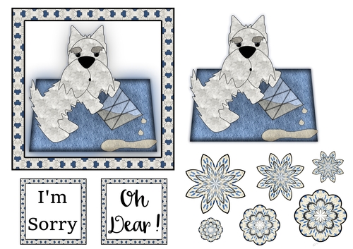 Terrier Toppers - Oh Dear! - CUP784158_1834 | Craftsuprint
