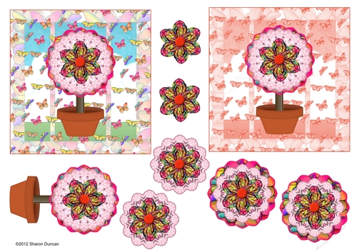 SEASONS - Summer Card Topper - Topiary Tree - CUP789442_1834 | Craftsuprint