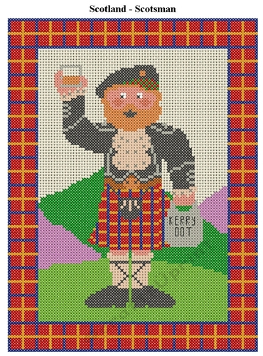 Scottish - Scotsman - Cross Stitch Chart - CUP805658_1834 | Craftsuprint