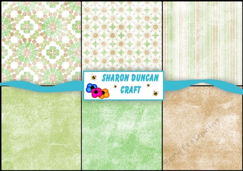 Set of 6 Co-ordinating Backing Papers - A4 - Brown - CUP844890_1834 ...