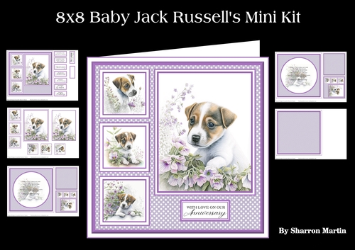 8x8 Baby Jack Russells Mini Kit - x5 A4 Sheets - CUP1201993_1495 ...