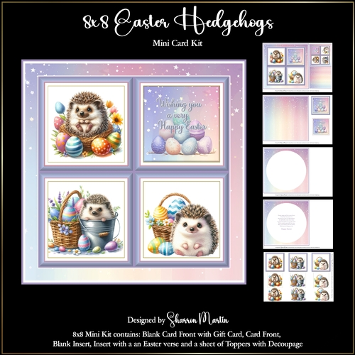 8x8 Easter Hedgehogs Mini Kit - CUP1282760_1495 | Craftsuprint