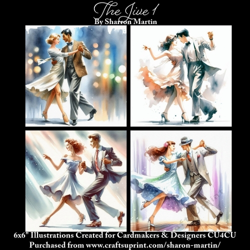 x4 The Jive 1 - Illustrations for Cardmakers & Designers - CUP1364902 ...