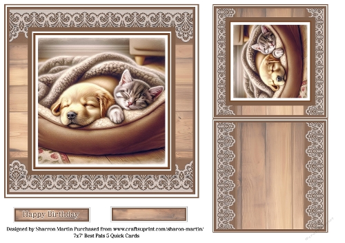 7x7 Best Pals 5 - Quick Card - CUP1376853_1495 | Craftsuprint