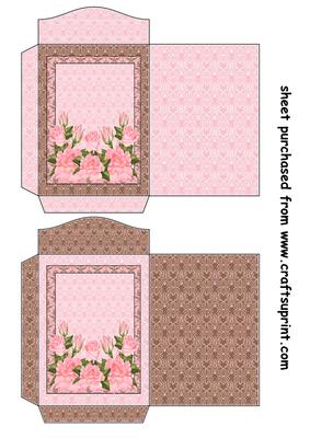 2 Pink Rose Seed Packets(a) - CUP314882_539 | Craftsuprint