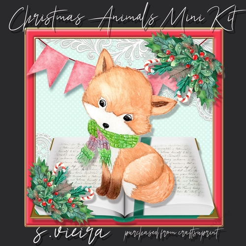Christmas Book Animals 3 - CUP1055318_2357 | Craftsuprint