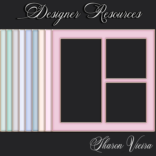 Pretty and Soft Pastels frames 1 - CUP1193935_2357 | Craftsuprint