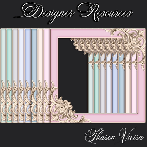 Pretty and Soft Pastels frames 7 - CUP1193952_2357 | Craftsuprint